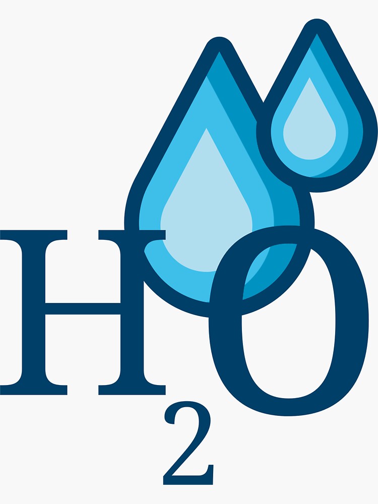 "h20 water" Sticker for Sale by hasiDesigning | Redbubble