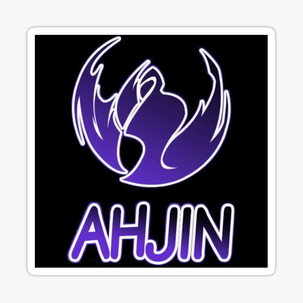"Ahjin guild with back colour bg test" Sticker for Sale by c Lee ...