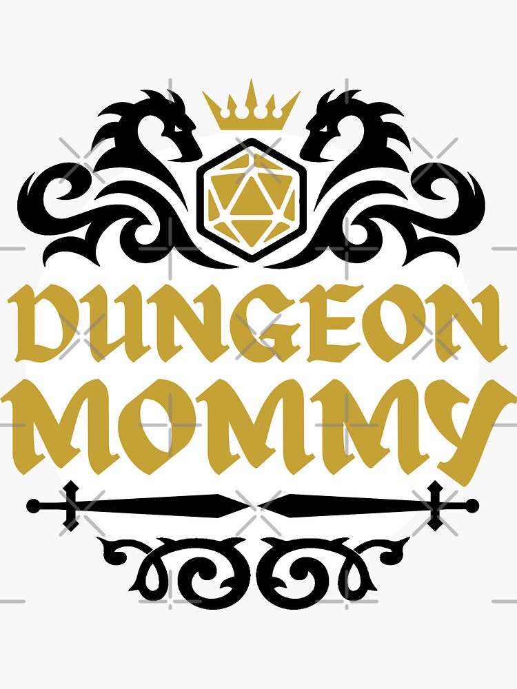 "D&D DUNGEON MOMMY, DND MOM, Dnd mothers day, D&D mom" Sticker for Sale ...