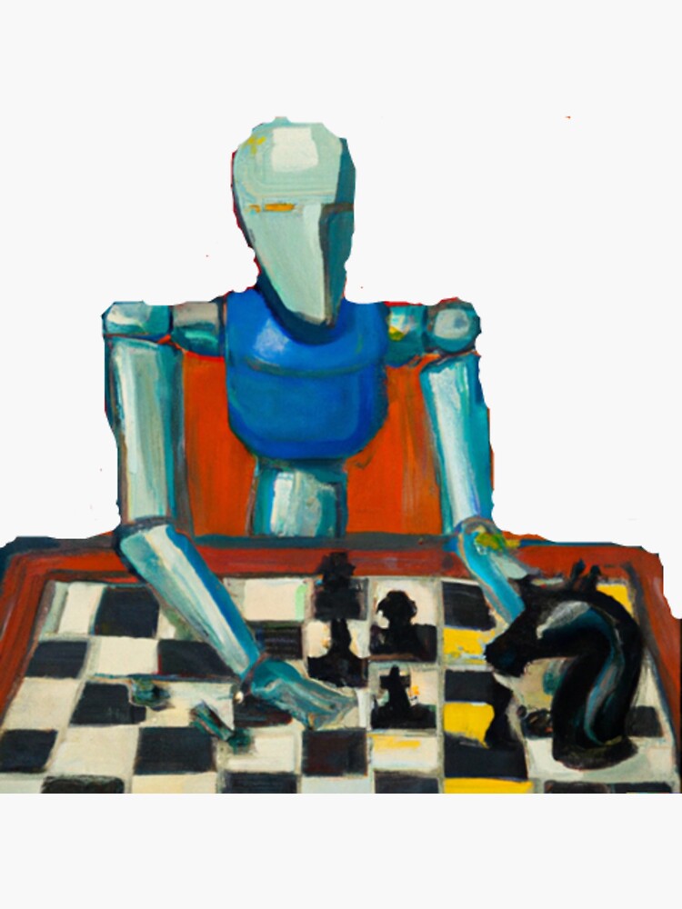 "matisse - humanoid robot playing chess" Sticker for Sale by ...