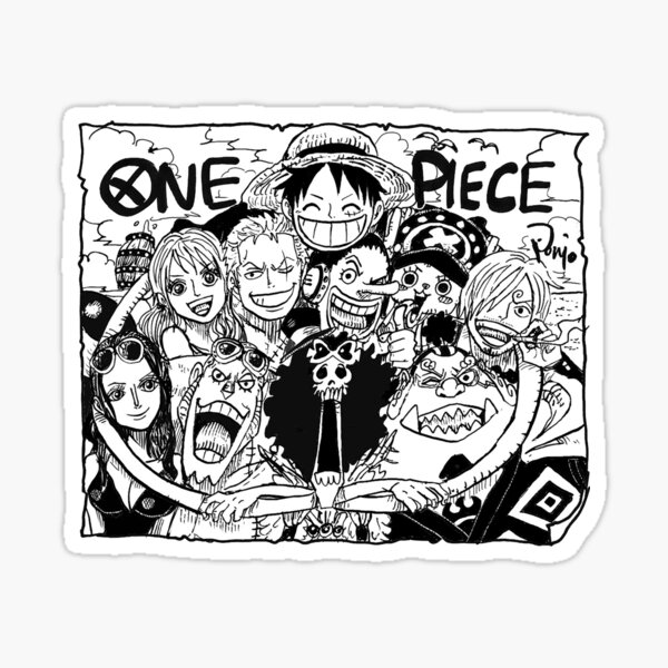 "One Piece Straw Hat Pirates" Sticker for Sale by animeshopcenter ...
