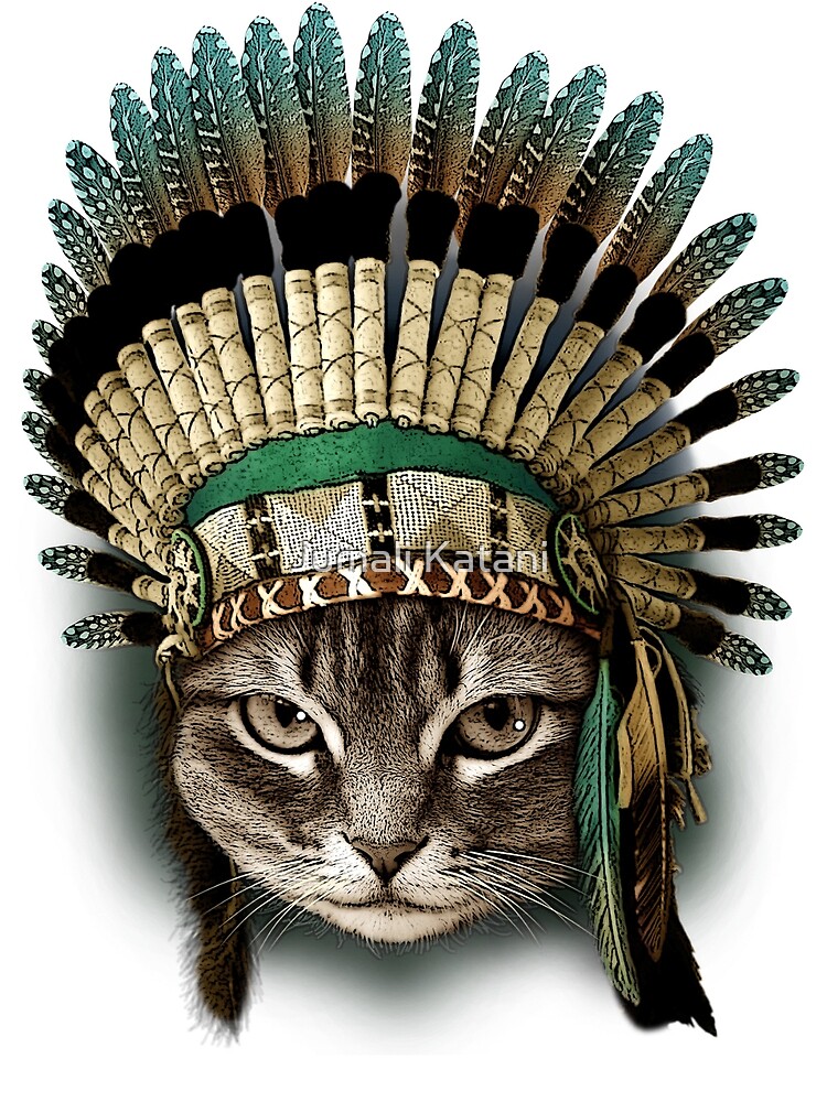 "CHIEF CAT" Art Print by MEDIACORPSE | Redbubble