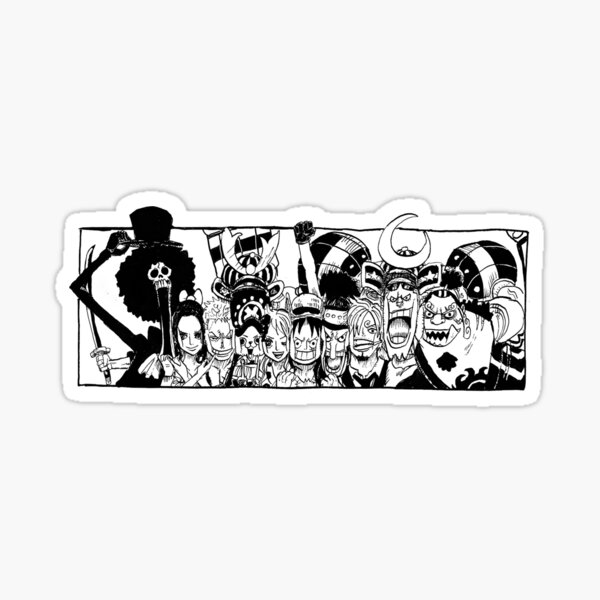 "One Piece Straw Hat Pirates" Sticker for Sale by animeshopcenter ...