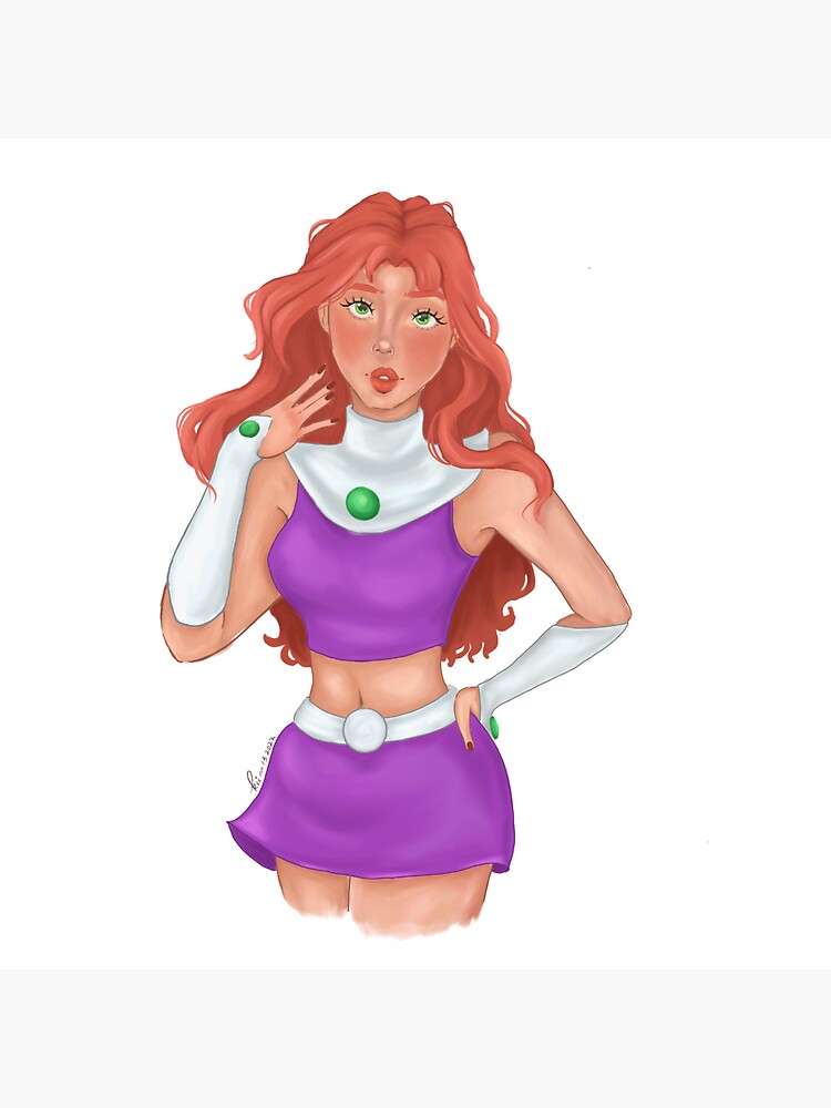 "Starfire Teen Titans" Sticker for Sale by Kiyarra | Redbubble