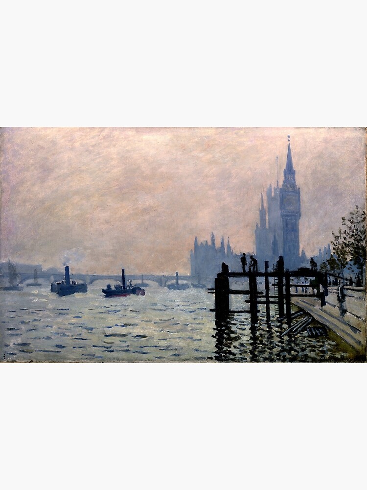 "Monet - The Thames below Westminster Poster" Poster for Sale by NFA ...