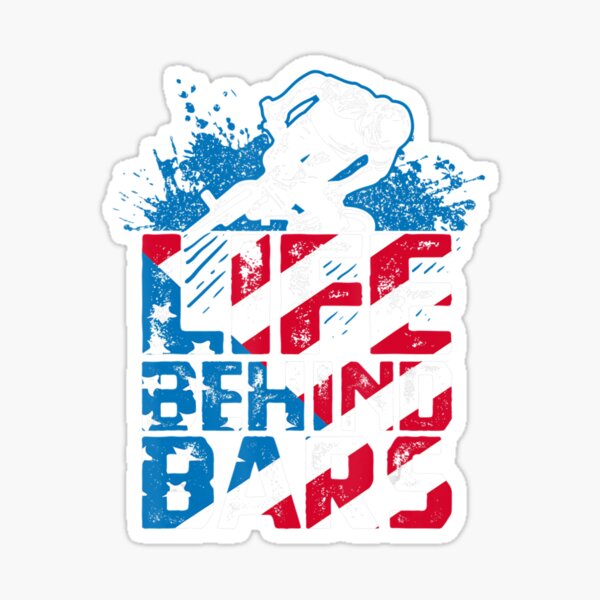 "American Patriotic Bmx Bike Bicycle Biker Life Behind Bars" Sticker ...