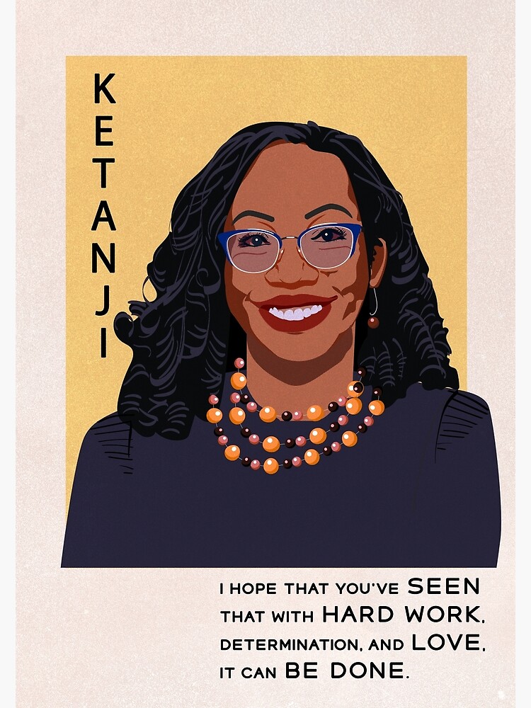 "Ketanji Brown Jackson KBJ poster Supreme Ketanji Jackson art Lawyer ...