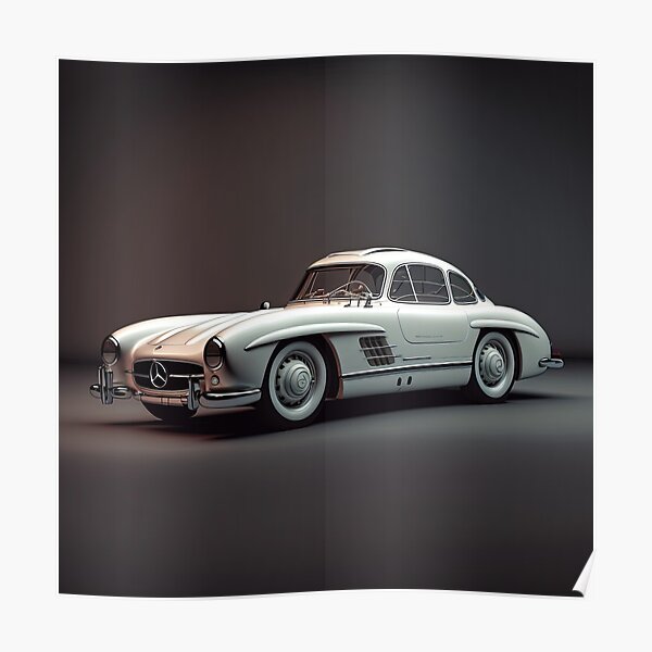 "Photorealistic 3d art inspired by Mercedes-Benz 300 SL “Gullwing ...