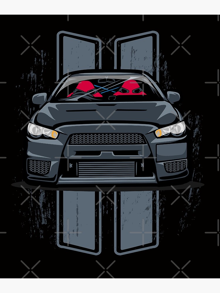 "Lancer Evo X 10 Rallye JDM Tuning Car Rally" Poster for Sale by ...