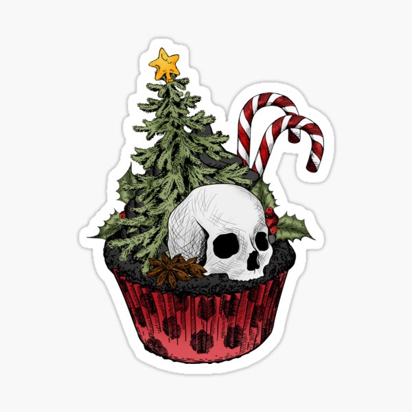 "Gothic Christmas" Sticker for Sale by TanyaRe | Redbubble