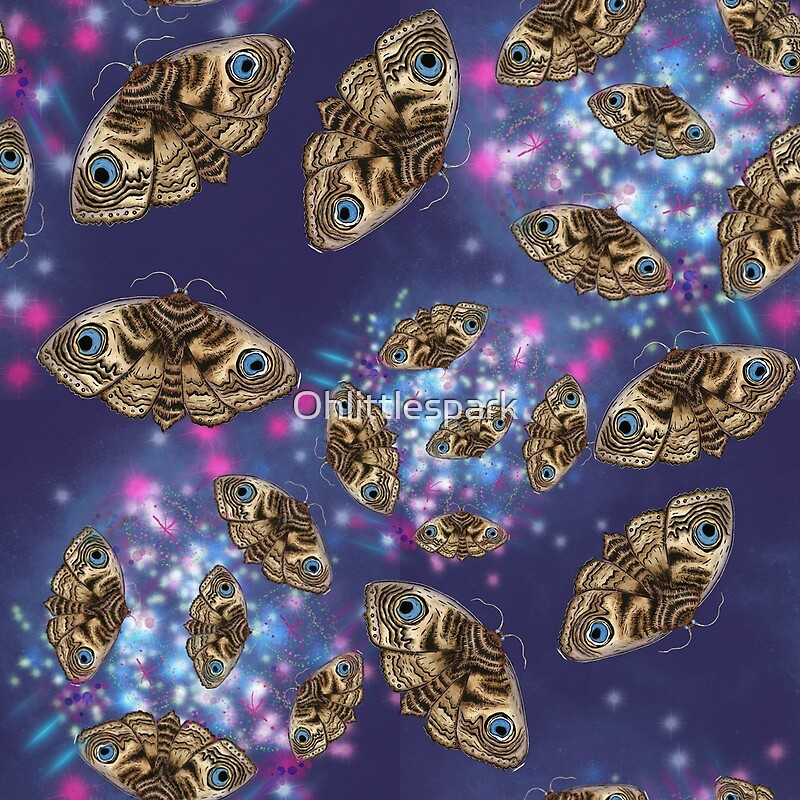 "Oskar’s Moth Galaxy" by Ohlittlespark | Redbubble