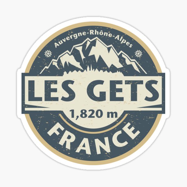 "Les Gets, France" Sticker for Sale by studio838 | Redbubble