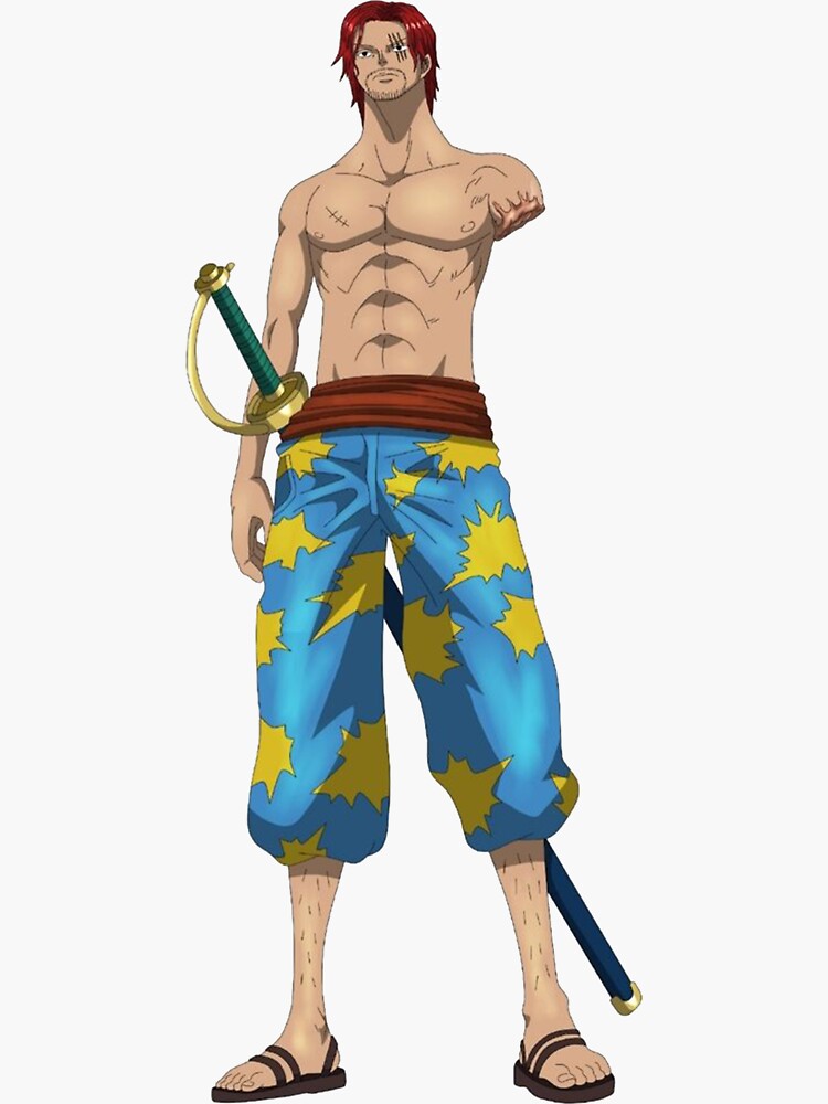 "Shanks One Piece " Sticker for Sale by HD90 | Redbubble