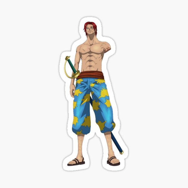 "Shanks One Piece " Sticker for Sale by HD90 | Redbubble