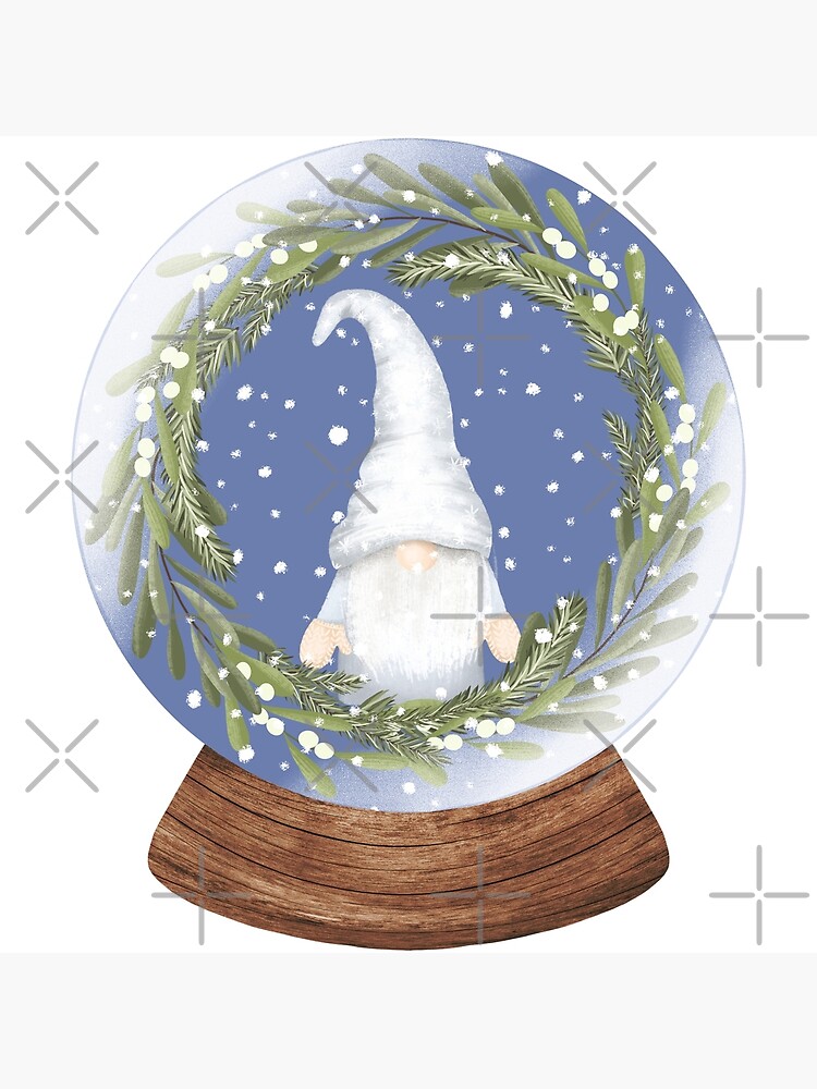 "Snow Globe Winter Wonderland Gnome 9" Poster for Sale by TasimaDesign ...