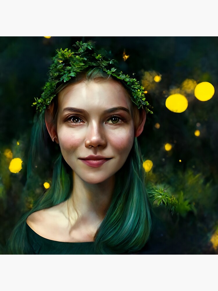 "Beautiful Lady Elf Portrait - Elves Women Faces - Fantasy Girl ...