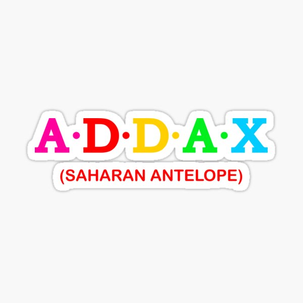 "Addax - Saharan Antelope" Sticker for Sale by Koolstudio | Redbubble
