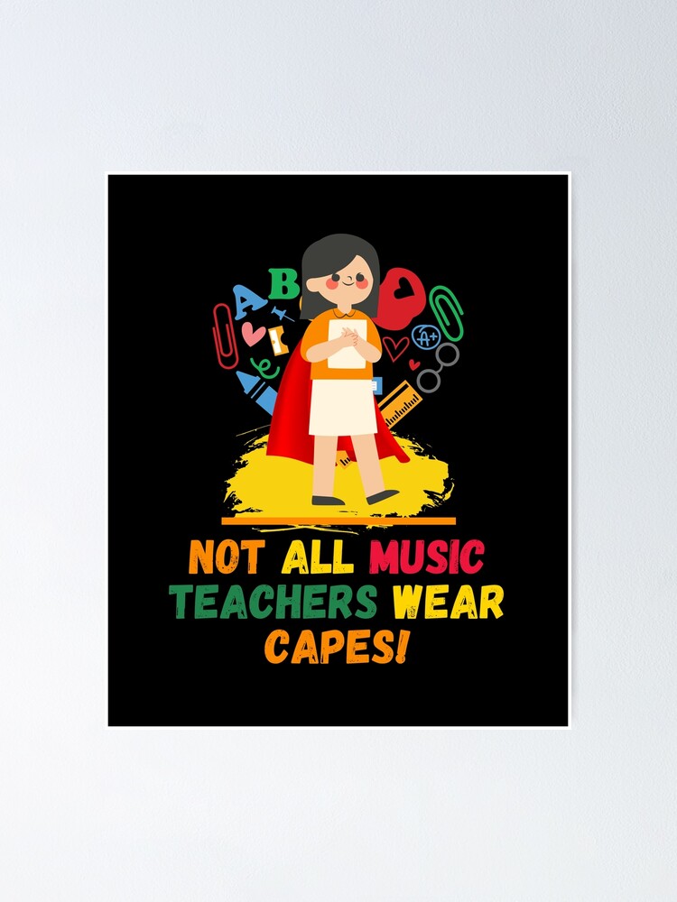 "Best Music Teacher Appreciation" Poster for Sale by superteachers ...