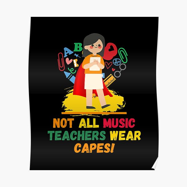 "Best Music Teacher Appreciation" Poster for Sale by superteachers ...