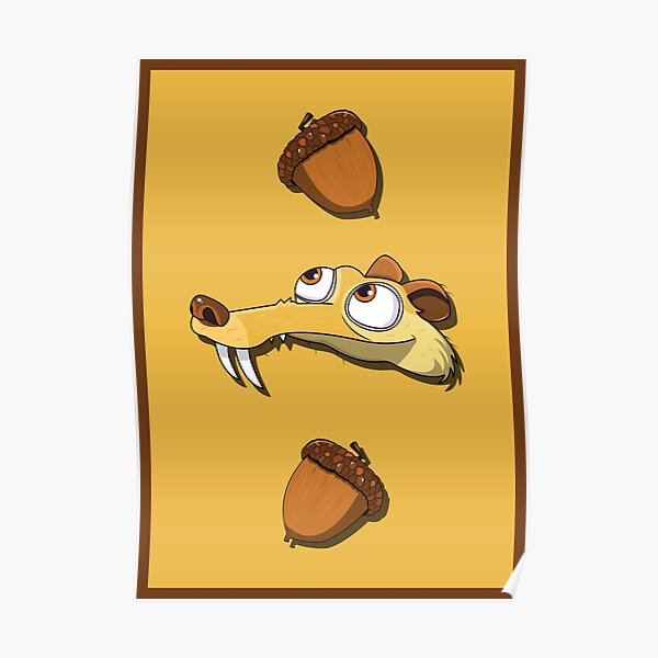 "Scrat - Ice Age" Poster for Sale by Necronder | Redbubble