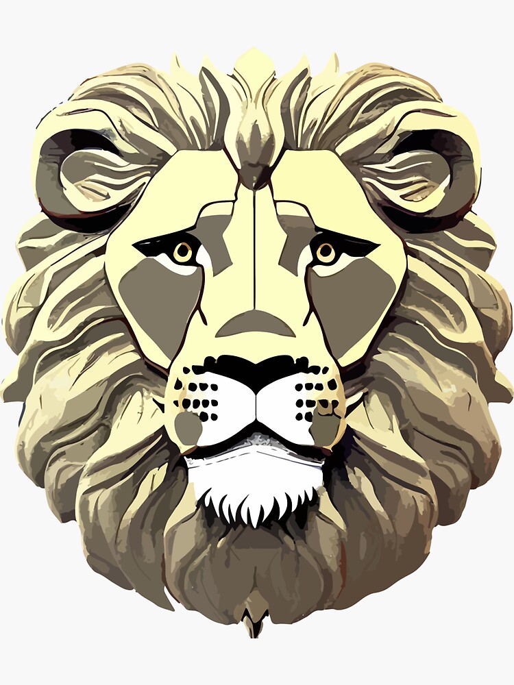 Pegatina «La fuerza del león - Un símbolo de poder - León» de UnyVerSe ...