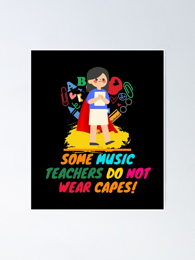 "Best Music Teacher Appreciation" Poster for Sale by superteachers ...