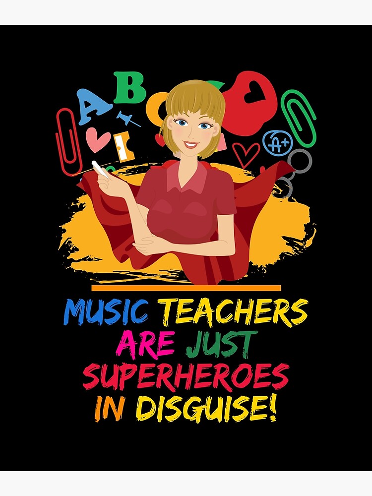 "Best Music Teacher Appreciation" Poster for Sale by superteachers ...