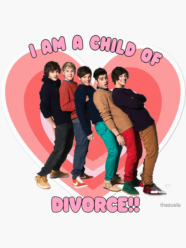 "child of divorce !!" Sticker for Sale by thesuela | Redbubble