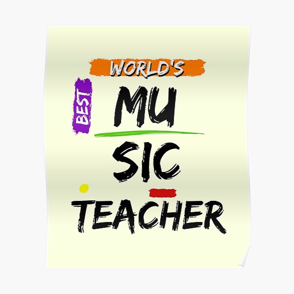 "Music Teacher Appreciation" Poster for Sale by superteachers | Redbubble