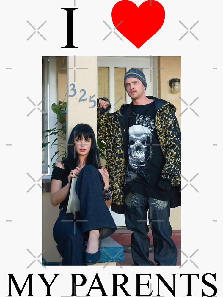 "i love my parents jesse and jane" Sticker for Sale by girlbossmoment ...