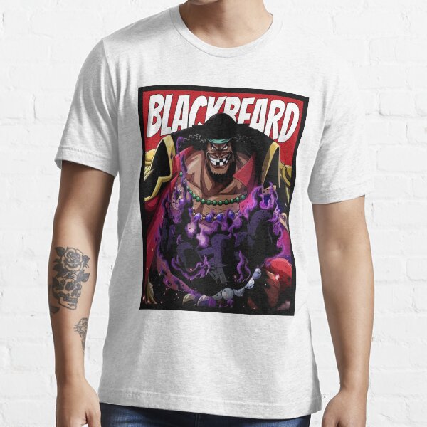 "Blackbeard Marshal D. Teach One Piece Red Comic Design" T-shirt for ...