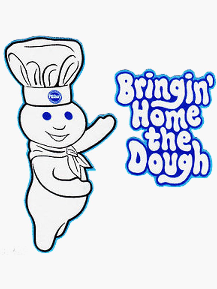 "Pillsbury Doughboy" Sticker for Sale by Par-kids | Redbubble
