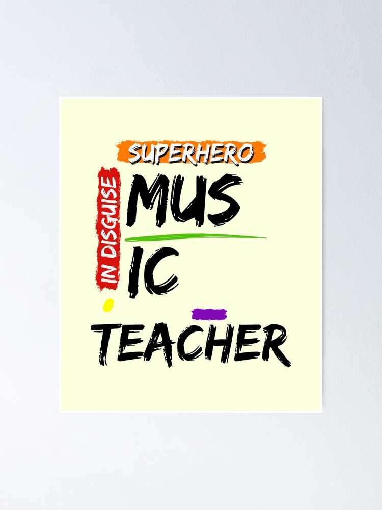 "Music Teacher Appreciation" Poster for Sale by superteachers | Redbubble