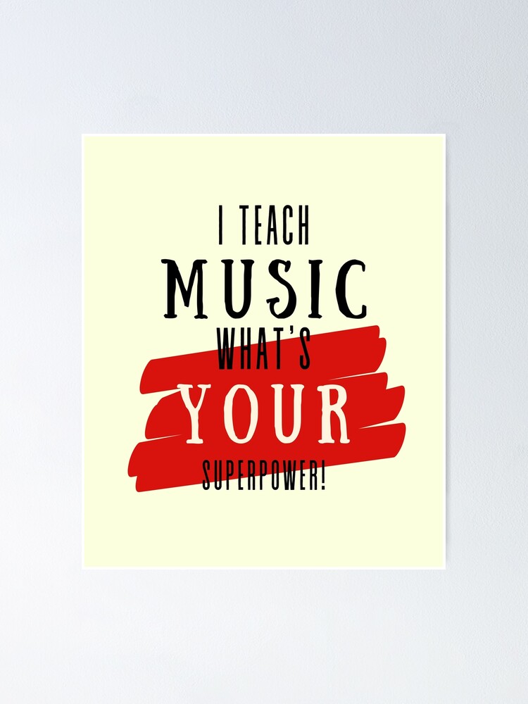 "Best Music Teacher Appreciation" Poster for Sale by superteachers ...