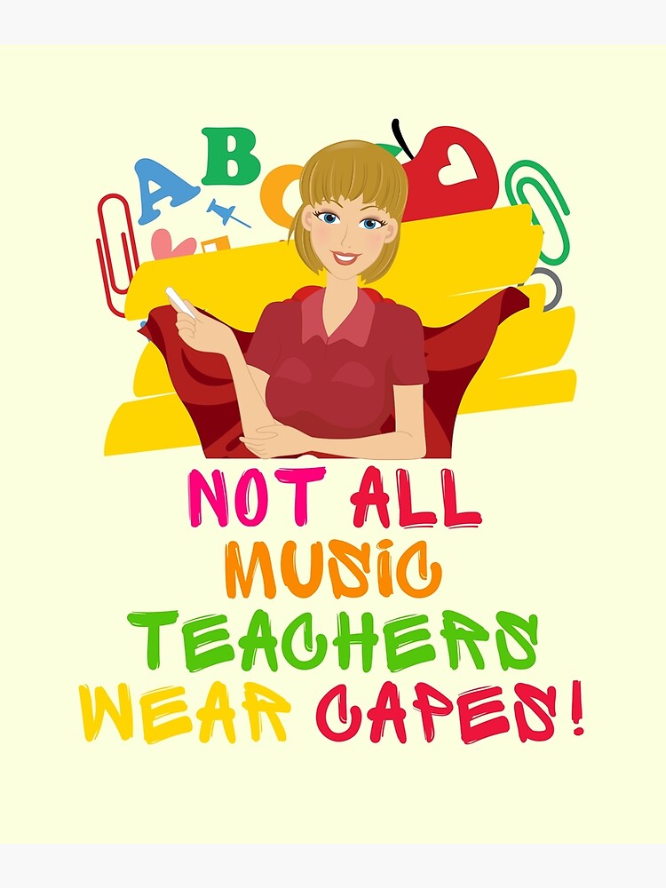 "Best Music Teacher Appreciation" Poster for Sale by superteachers ...