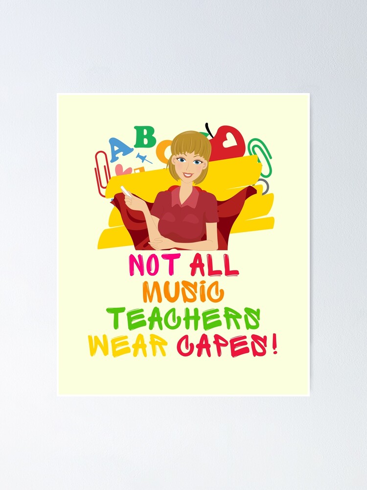 "Best Music Teacher Appreciation" Poster for Sale by superteachers ...