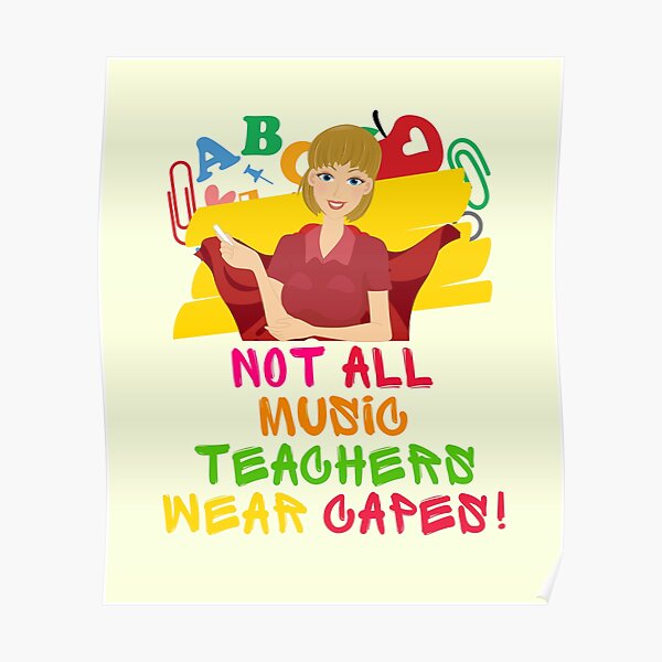 "Best Music Teacher Appreciation" Poster for Sale by superteachers ...