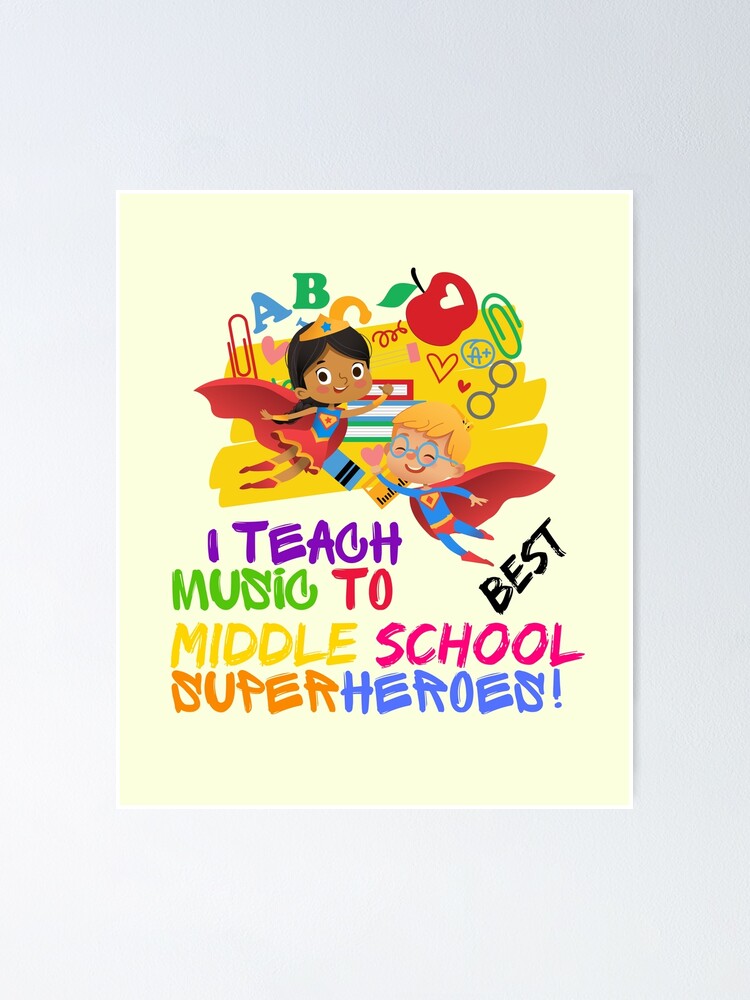 "Music Teacher Appreciation" Poster for Sale by superteachers | Redbubble