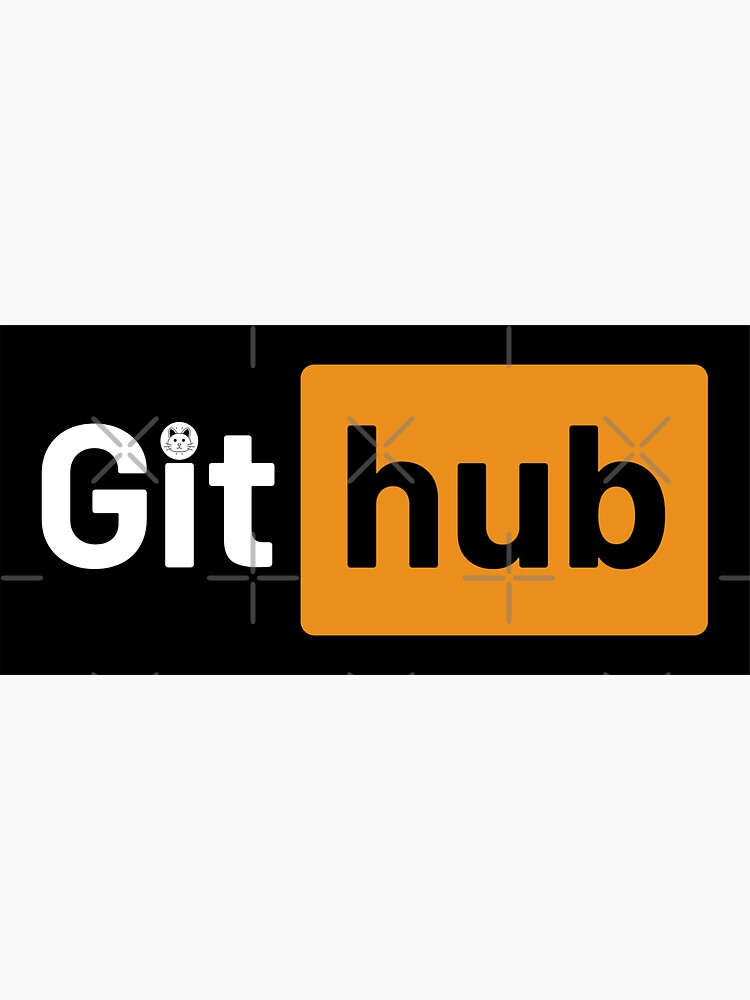 "Github Developer Fun Pun" Sticker for Sale by ZaxCraft | Redbubble