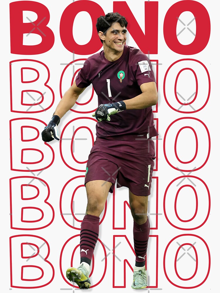 "Yassine Bounou '' BONO ''" Sticker for Sale by ZenithPro | Redbubble