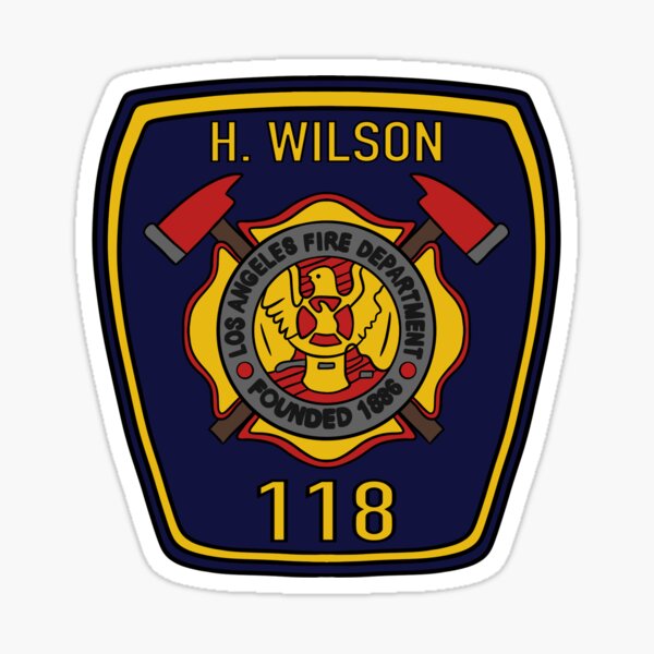"Station 118 LAFD Badge | 911 Hen Wilson" Sticker for Sale by ...