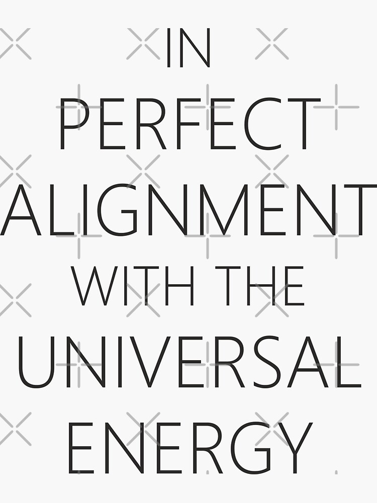 "Perfect Alignment" Sticker for Sale by itsvcreative | Redbubble