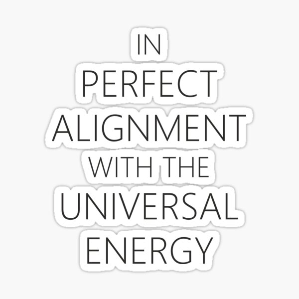 "Perfect Alignment" Sticker for Sale by itsvcreative | Redbubble