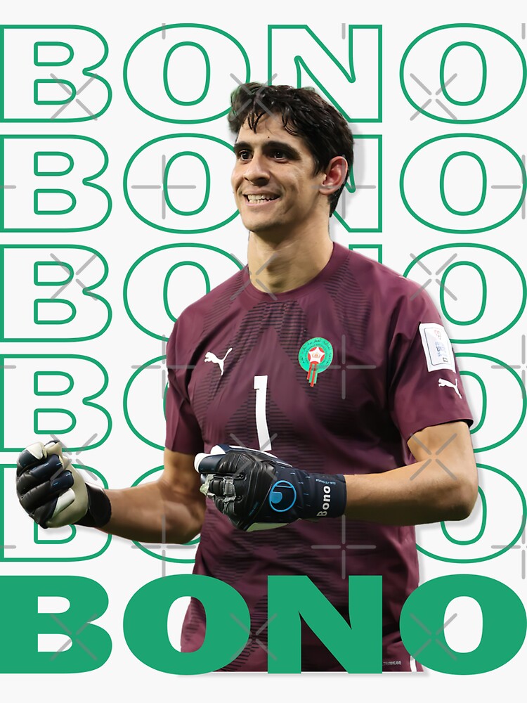 "Yassine Bounou '' BONO ''" Sticker for Sale by ZenithPro | Redbubble