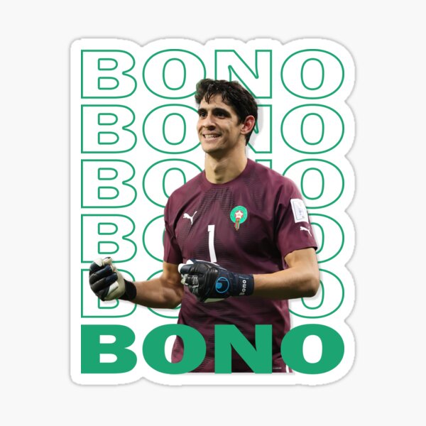 "Yassine Bounou '' BONO ''" Sticker for Sale by ZenithPro | Redbubble