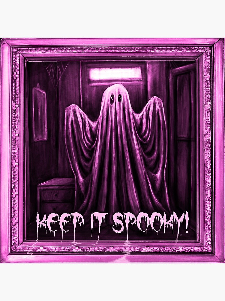 "Keep It Spooky - Pink Goth Horror Drawing" Art Print for Sale by ...