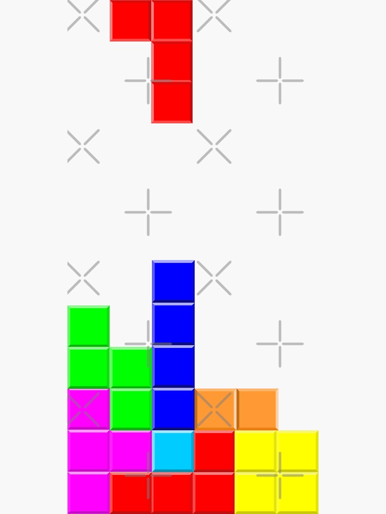 "Typical Gamer Colorful Blocks Essential" Sticker for Sale by ...