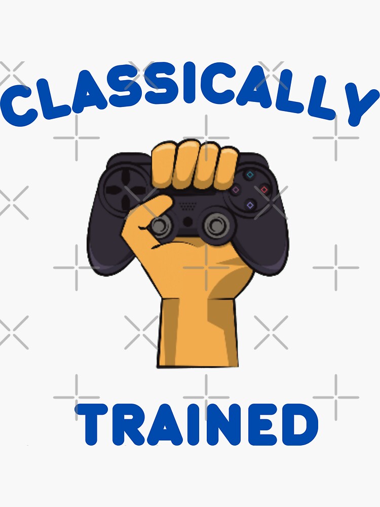 "Typical Gamer Classically Trained Essential" Sticker for Sale by ...