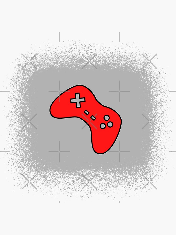 "Typical Gamer Classic Red Controler Essential" Sticker for Sale by ...