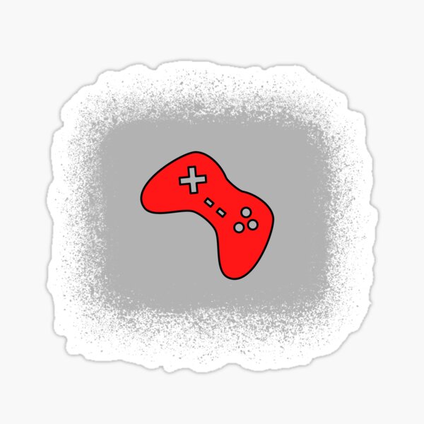 "Typical Gamer Classic Red Controler Essential" Sticker for Sale by ...